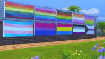 Mod The Sims - Pride Flags for your Walls