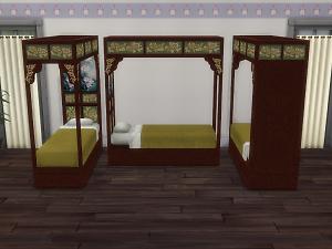 Mod The Sims - UPDATED BEDS - Asian Collection Part 2