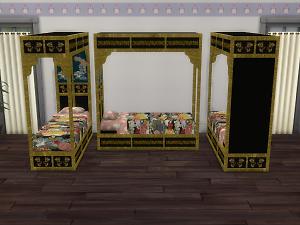 Mod The Sims - UPDATED BEDS - Asian Collection Part 2