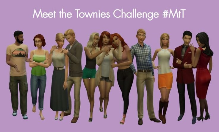 Mod The Sims - Sims 4 Meet the Townies Challenge