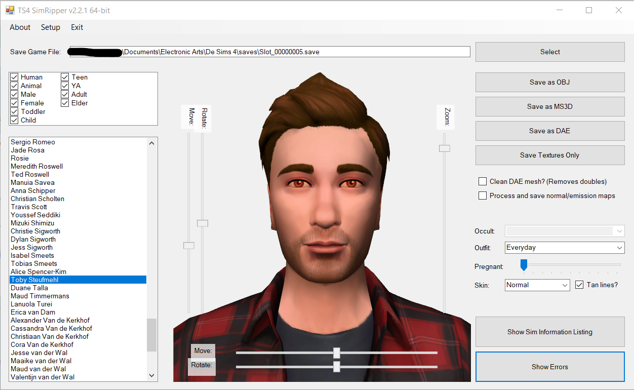 Mod The Sims - TS4 SimRipper Classic: rip sims from savegames. V3.14.2. ...