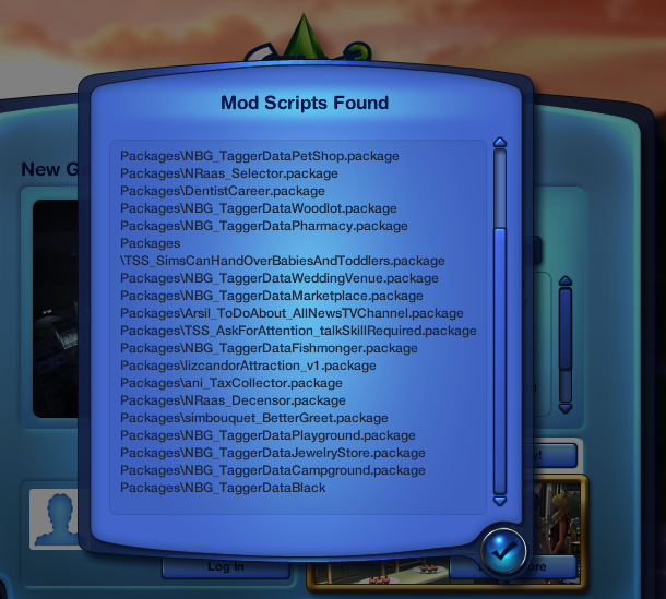 Mod The Sims - Problems with Mod Recognition/Compatability and Game Start