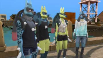 Mod The Sims - Pokemod By Leljas: Play as Lucario, Leafeon and/or ...