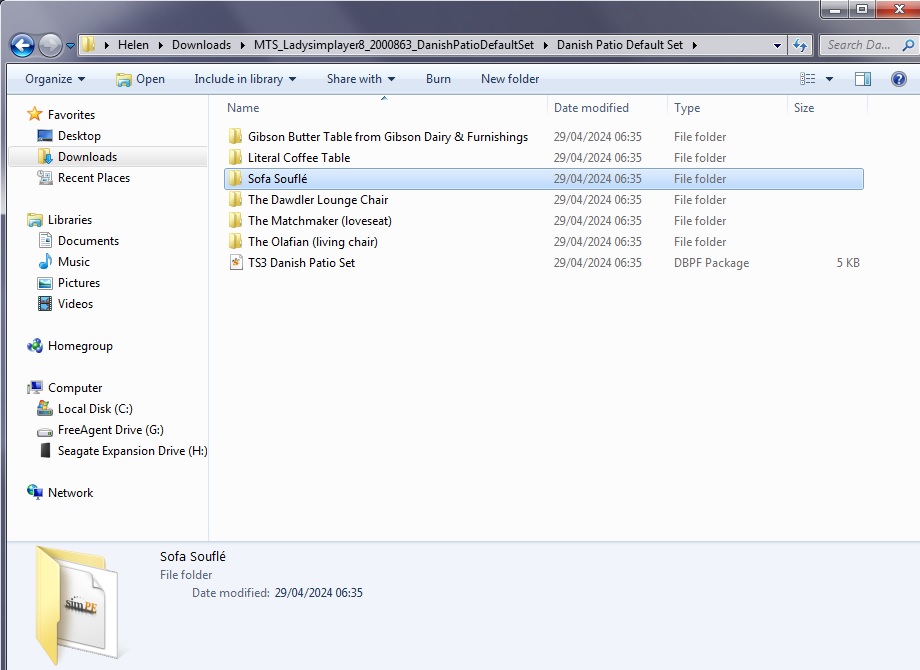 Mod The Sims - TS3_TS2 Danish Patio Set