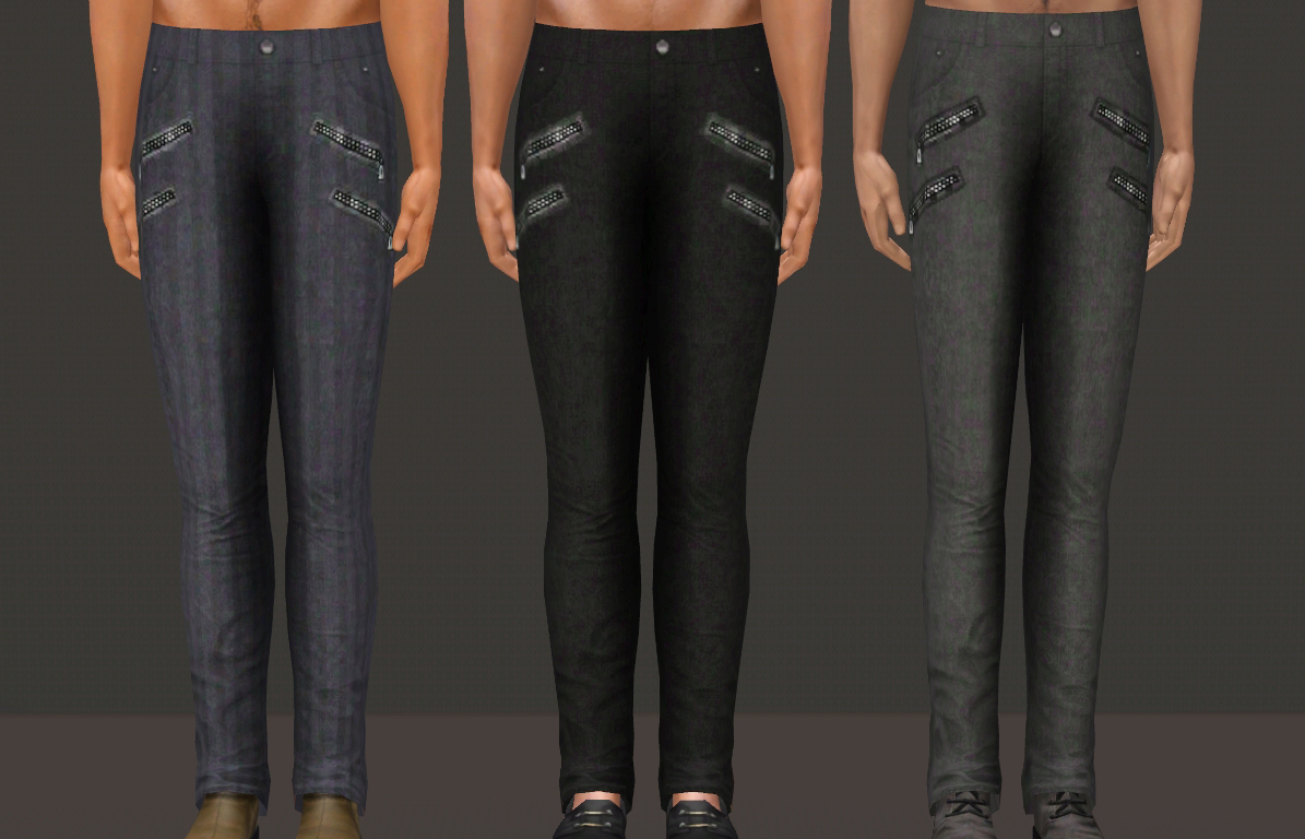 Mod The Sims - NYGirls "male skinny jeans"