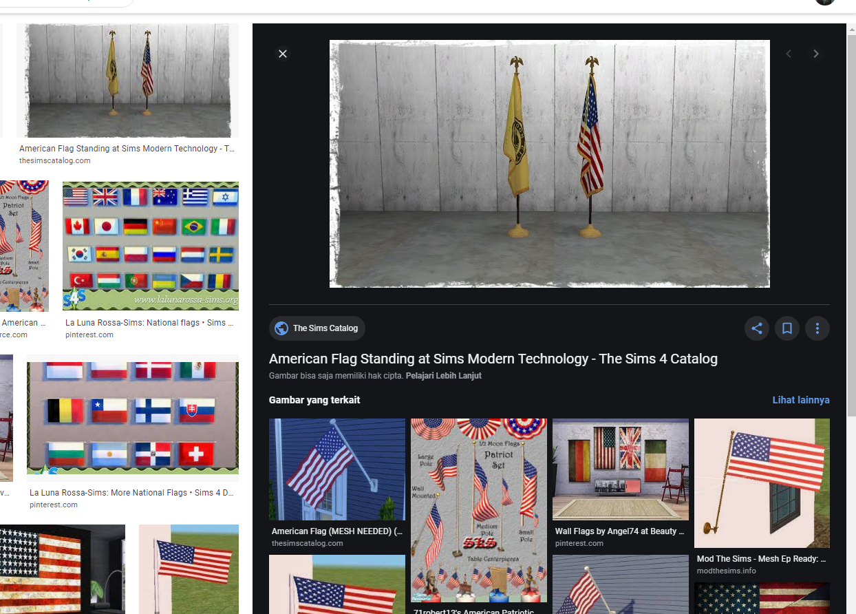 Mod The Sims - US Flag Stand in Oval Office