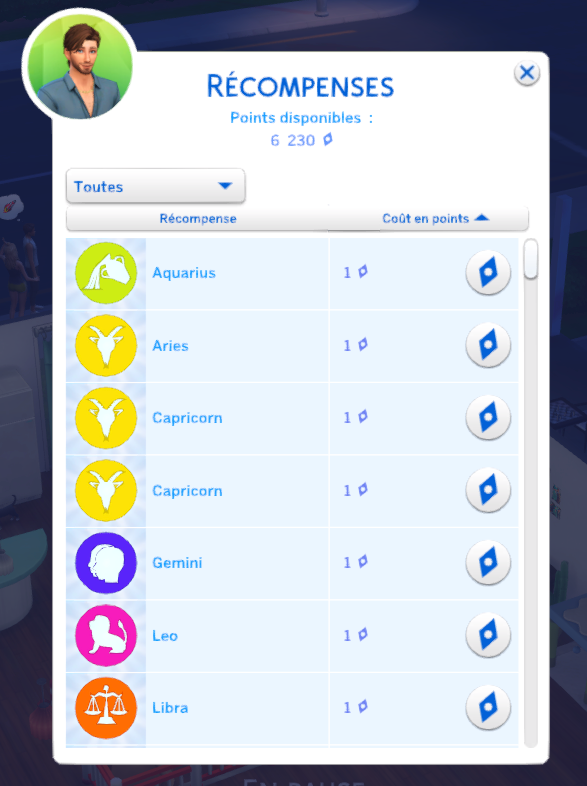 Mod The Sims - Radiophobe's Zodiac Signs 2.3 - Adopted