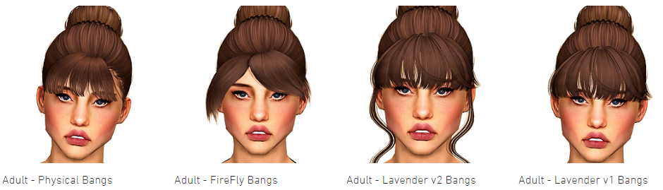 Mod The Sims - WCIF Accessory Bangs?