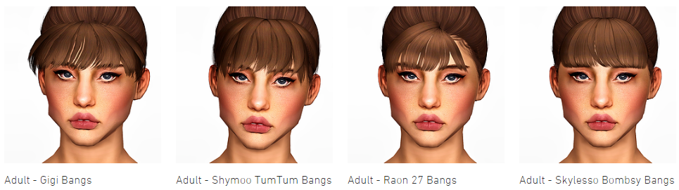 Mod The Sims - WCIF Accessory Bangs?