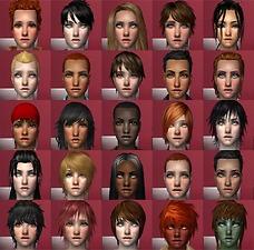 Mod The Sims - Full CAS Face Replacement Set - All Ages/26 Templates ...