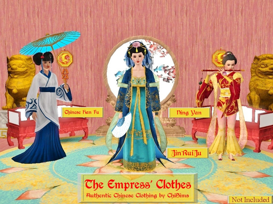 Mod The Sims - WCIF this hair and Chinese outfit