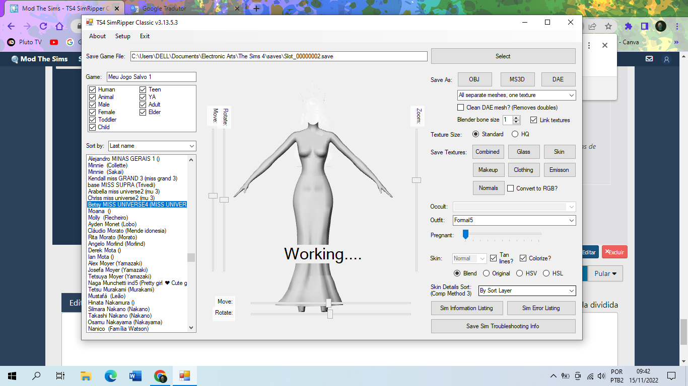 Mod The Sims - TS4 SimRipper Classic: rip sims from savegames. V3.14.2.0, updated 4/19/2023