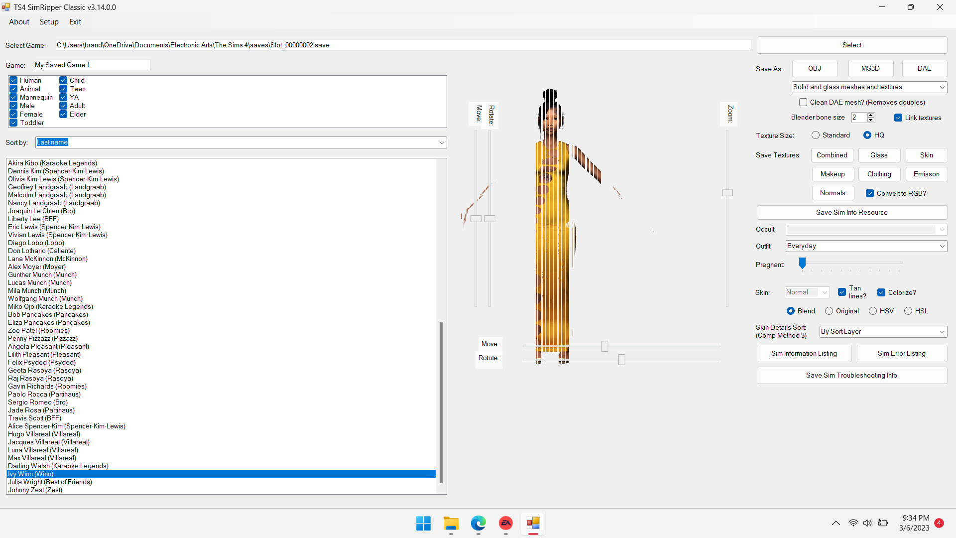 Mod The Sims - TS4 SimRipper Classic: rip sims from savegames. V3.14.0. ...