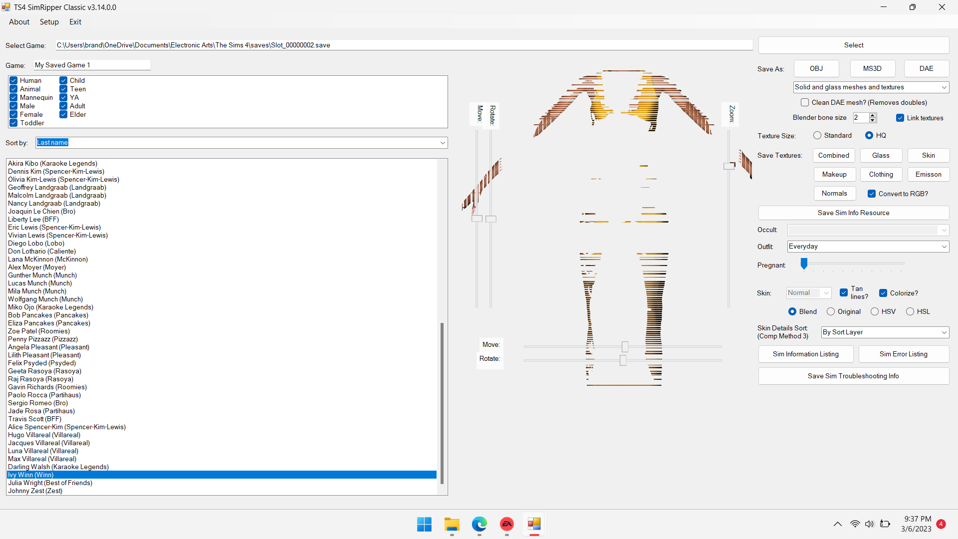 Mod The Sims - TS4 SimRipper Classic: rip sims from savegames. V3.14.2. ...