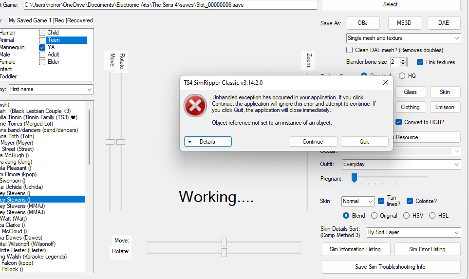 Mod The Sims - TS4 SimRipper Classic: rip sims from savegames. V3.14.2. ...