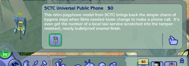 Mod The Sims - Missing phone booth in community lot