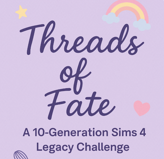 Mod The Sims - Threads of Fate: 10 Generations Sims 4 Legacy Challenge