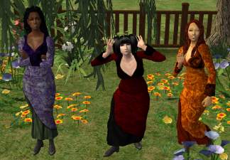 Mod The Sims - Three Gypsy Dresses