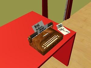 Mod The Sims - New Mesh-Typewriter for children!