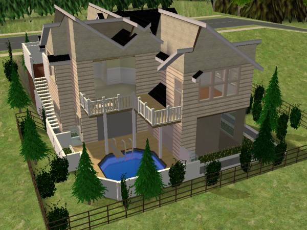 Mod The Sims - HillMansion 2x2 - Help! Tons of Custom Roofing