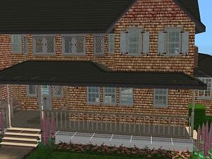 Mod The Sims - "Shingle Bells" Outdoor Wood Shingles - 7 Recolors