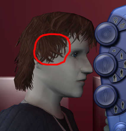 Mod The Sims - Trying to make a mullet
