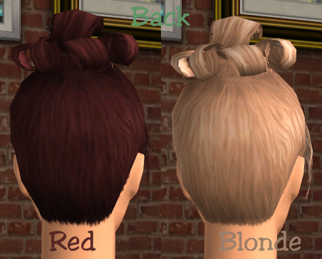 Mod The Sims - 2 Hair Colours (Red & Natural Blonde)