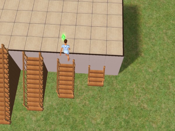 Mod The Sims - By SimMasterRalph -- Stealth Stairs Variable Size