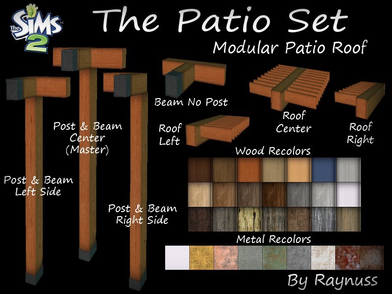 Mod The Sims - Ceiling beams and other timber deco stuff for timbered ...