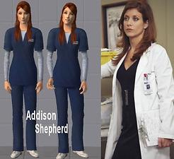 Mod The Sims - kate Walsh as Addison Shepherd