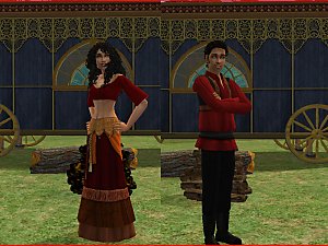 Mod The Sims - gypsy clothes for teens