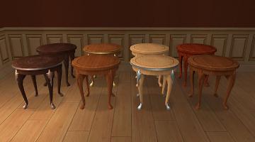 Mod The Sims - REUPLOAD - Round Dining Table and Recolors - BG compatible