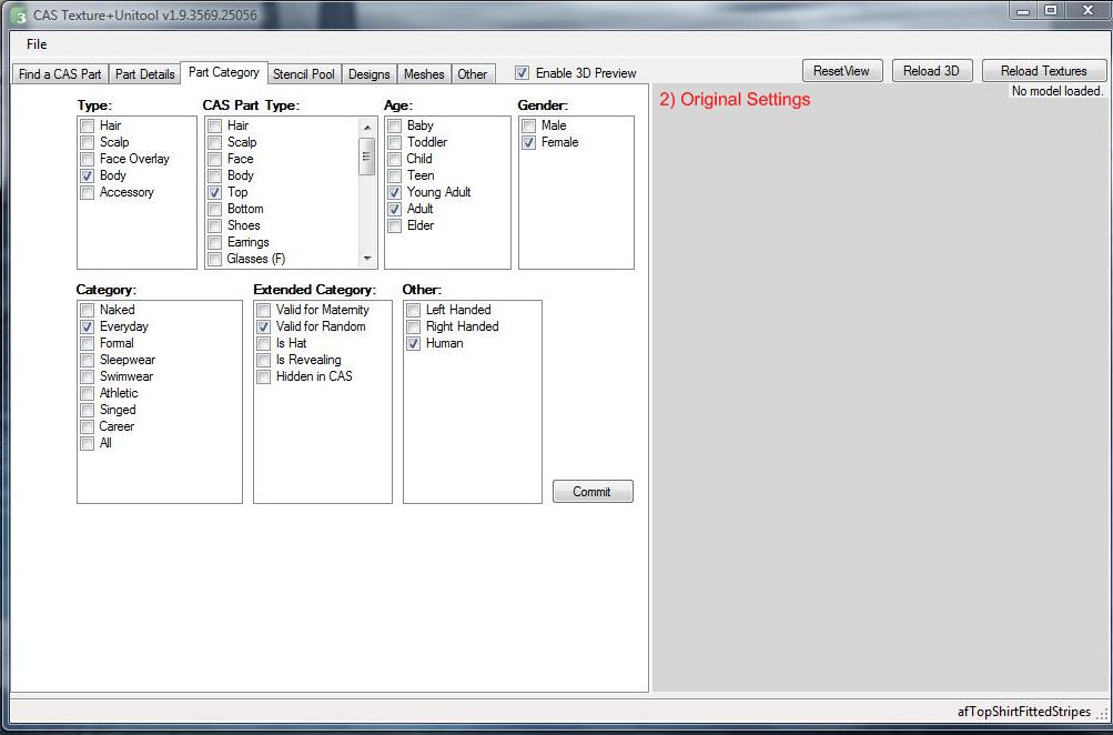 Mod The Sims - Recatagorizing clothing