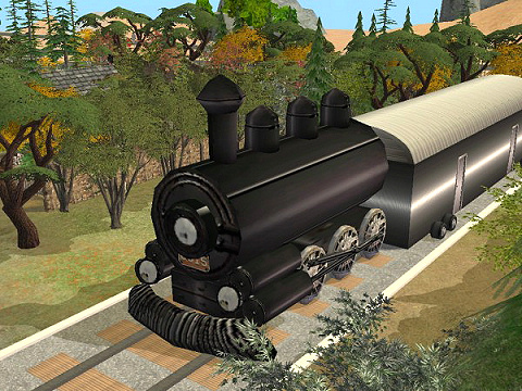 Mod The Sims - Train Sculpture