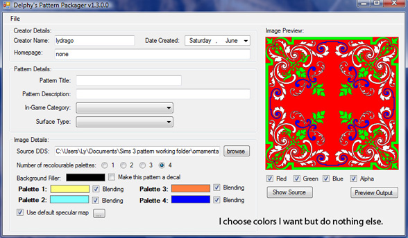Mod The Sims - Creating Sims 3 Custom Patterns: Tutorial Q&A Thread