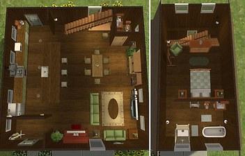 Mod The Sims - Little Red Barn - Converted to a House!