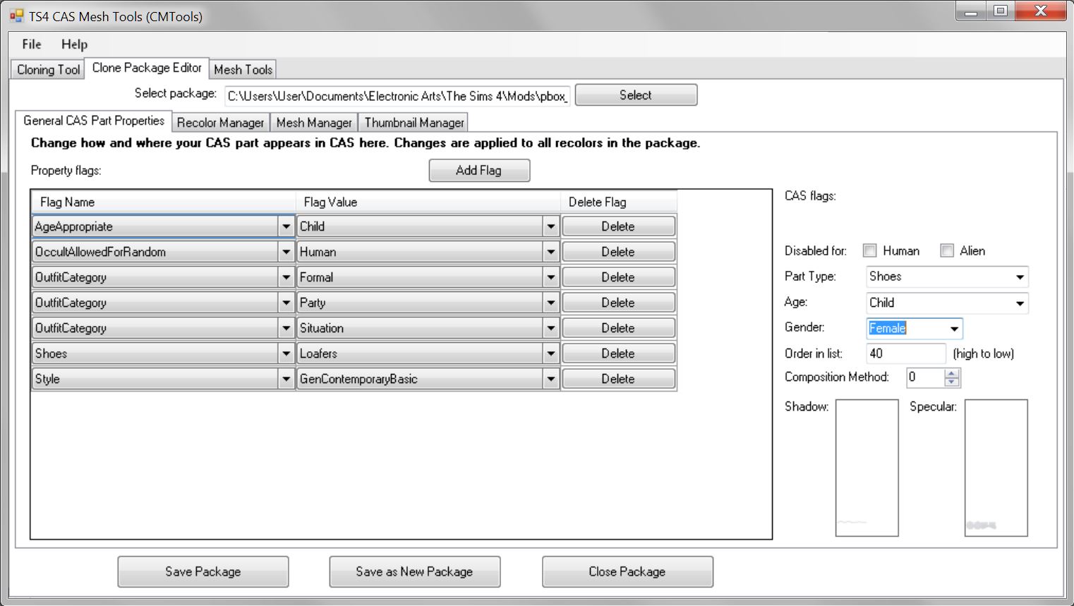 Mod The Sims - TS4 CAS/Mesh Tools V2.0.0.2: Tools for cloning, editing ...