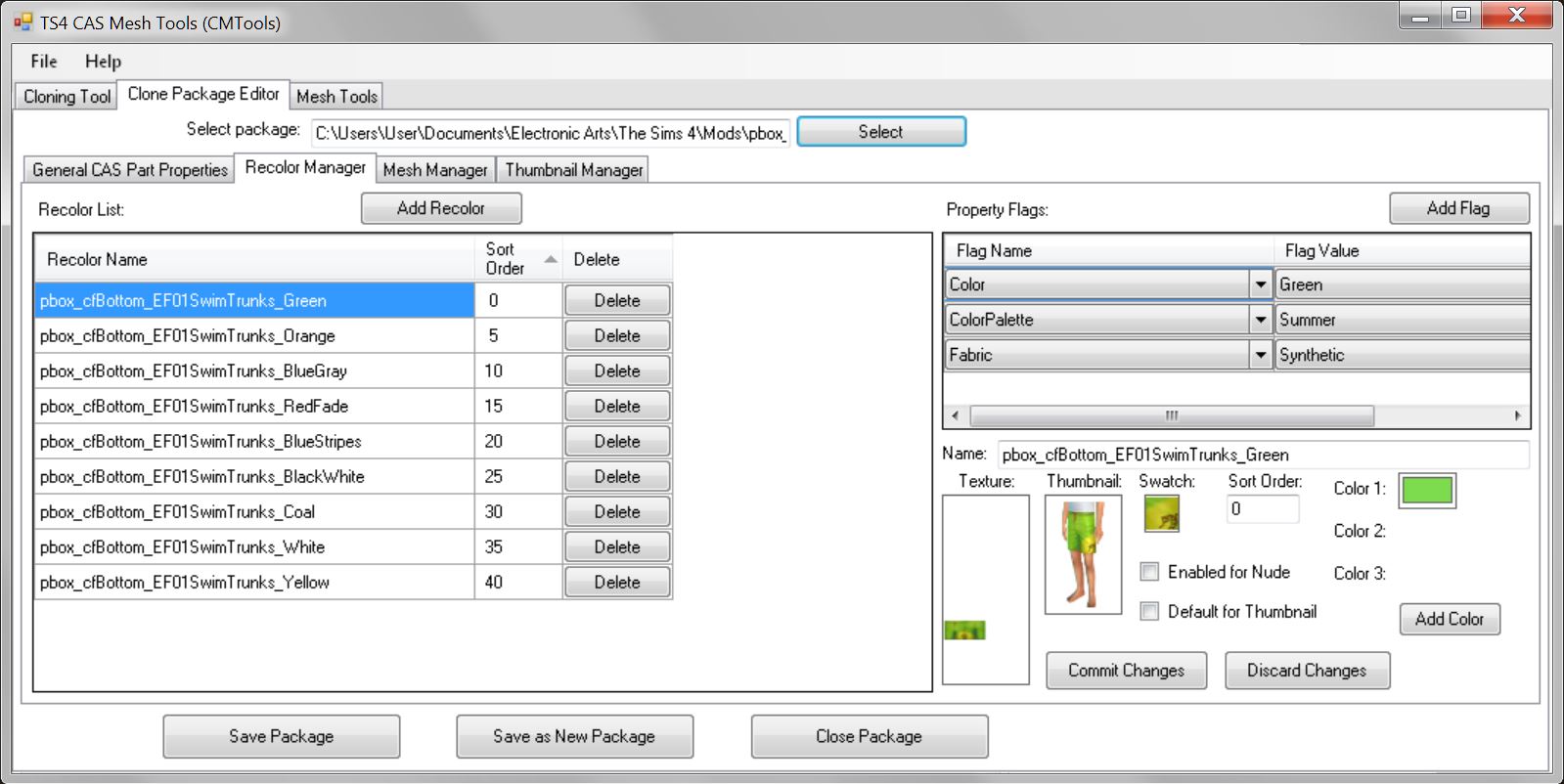 Mod The Sims - TS4 CAS/Mesh Tools V2.0.0.2: Tools for cloning, editing CC properties, recolors ...
