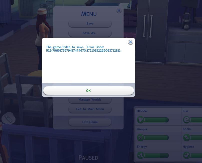 Mod The Sims - weird error code when trying to 'save as' and 'save and ...
