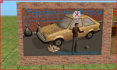 Mod The Sims - 5 Simlish Car Ads