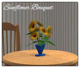 Mod The Sims - Table Centerpieces: 5 Assorted Bouquets