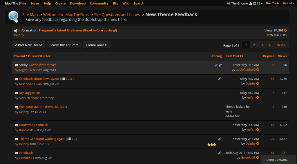 Mod The Sims - Bootstrap Slate