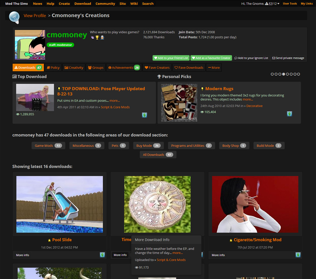 Mod The Sims - Bootstrap Slate