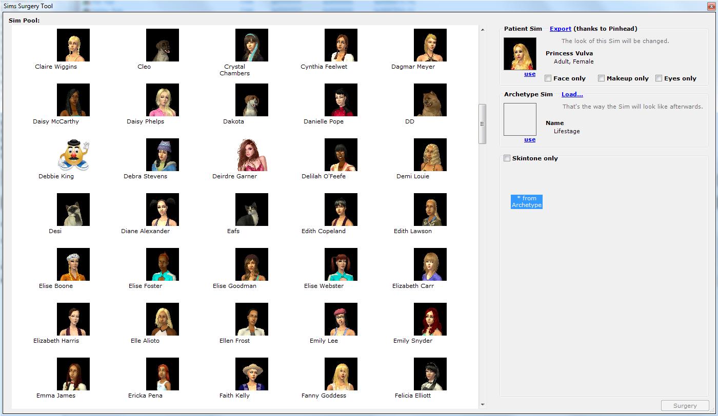 Mod The Sims - Simsurgery in SimPE and archetype destiny