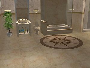 Mod The Sims - Luxurious 2Tile Backless Shower