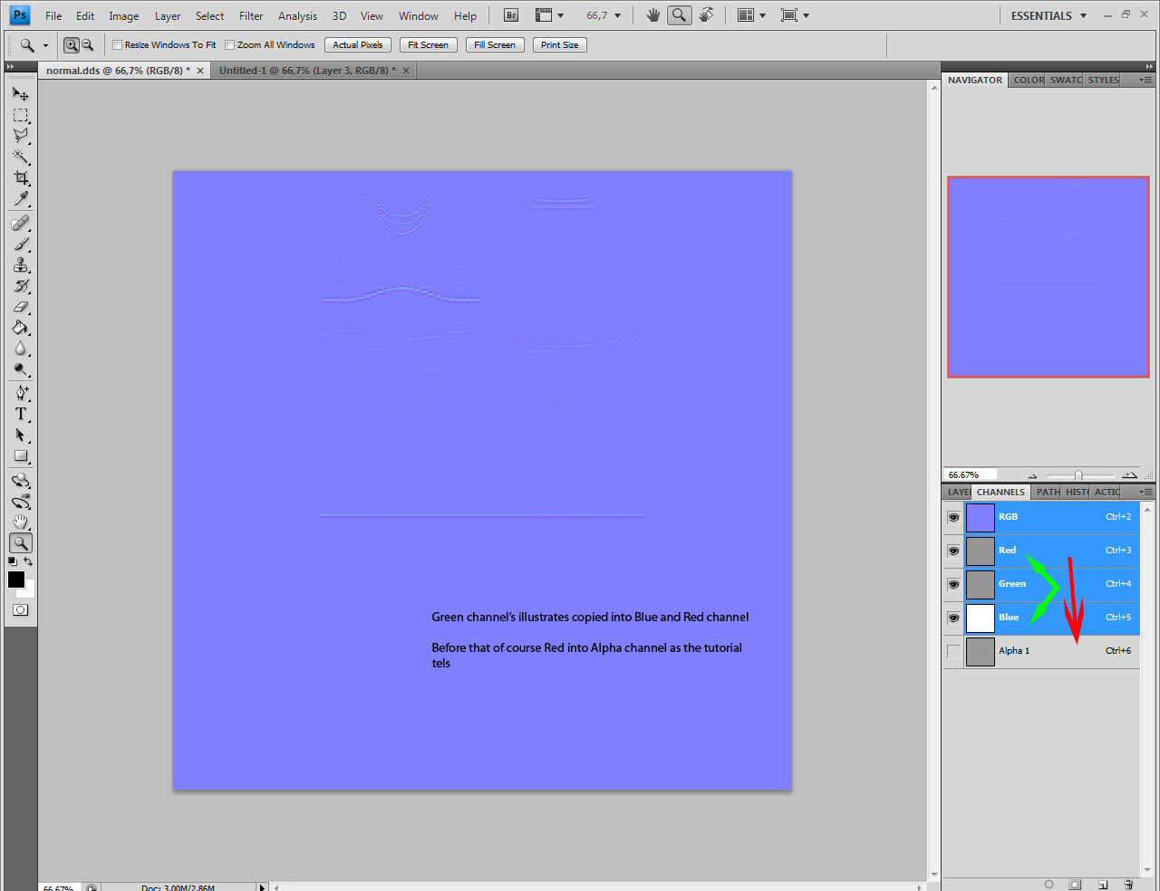 Mod The Sims - Normalmap and channels