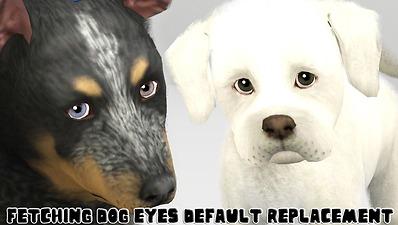 Mod The Sims - Fetching Dog Eye Default Replacements + Dog Eye Fix