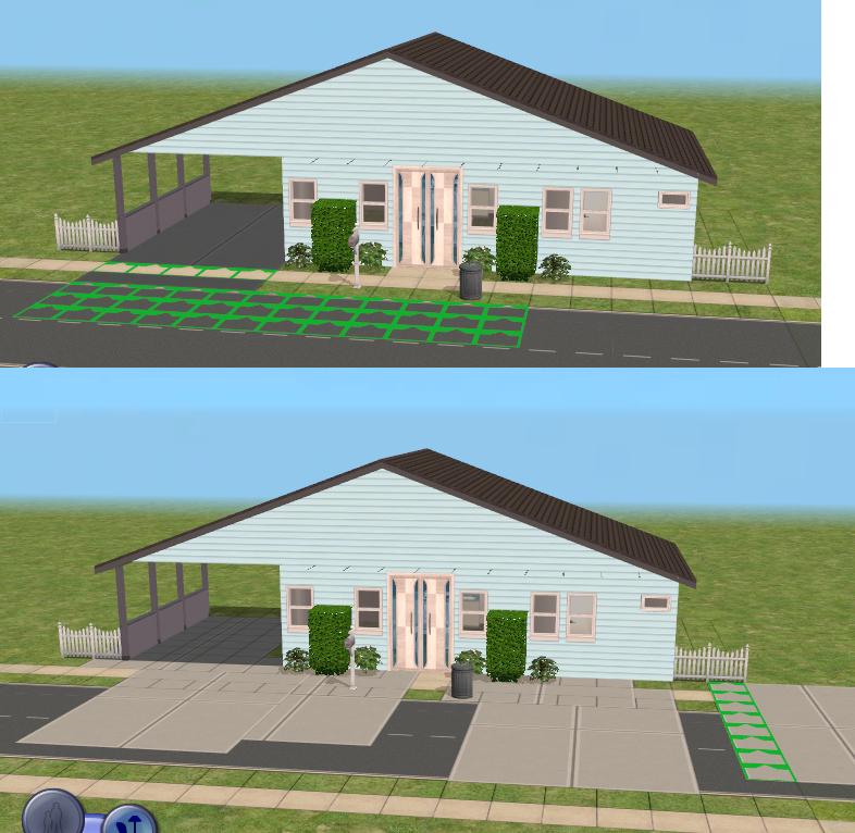 Mod The Sims - Driveway wont go down? Please help!!! Have pics