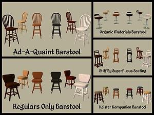 Mod The Sims - Base Game Bar Stool Recolours