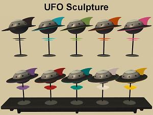 Mod The Sims - UFO Sculpture and Recolours